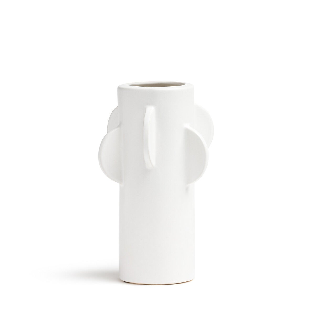 Vase en faïence H25 cm, Caldero - Blanc - taille unique | Leroy Merlin