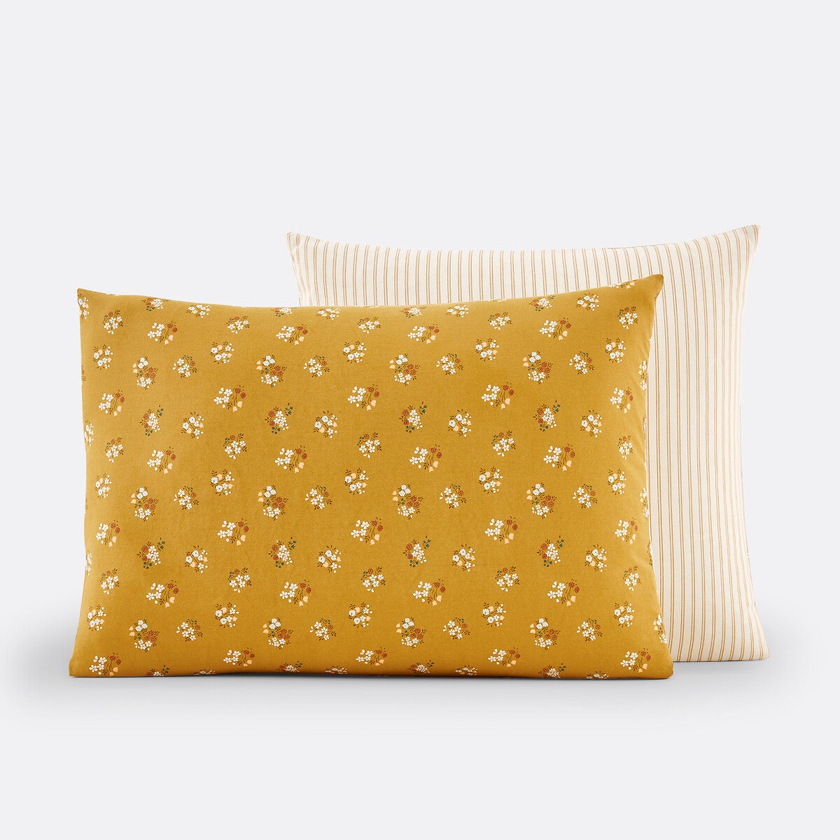 Taie d'oreiller coton lavé, Francine - Imprimé - 63 x 63 cm | Leroy Merlin