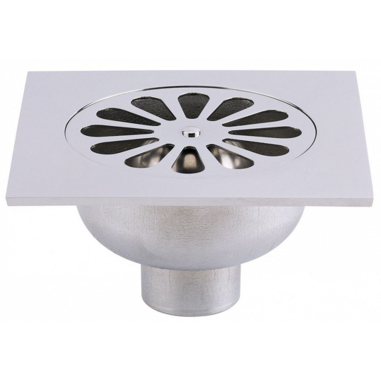 Bonde de sol carrée Sortie Verticale 150x150 mm* | Bricoman