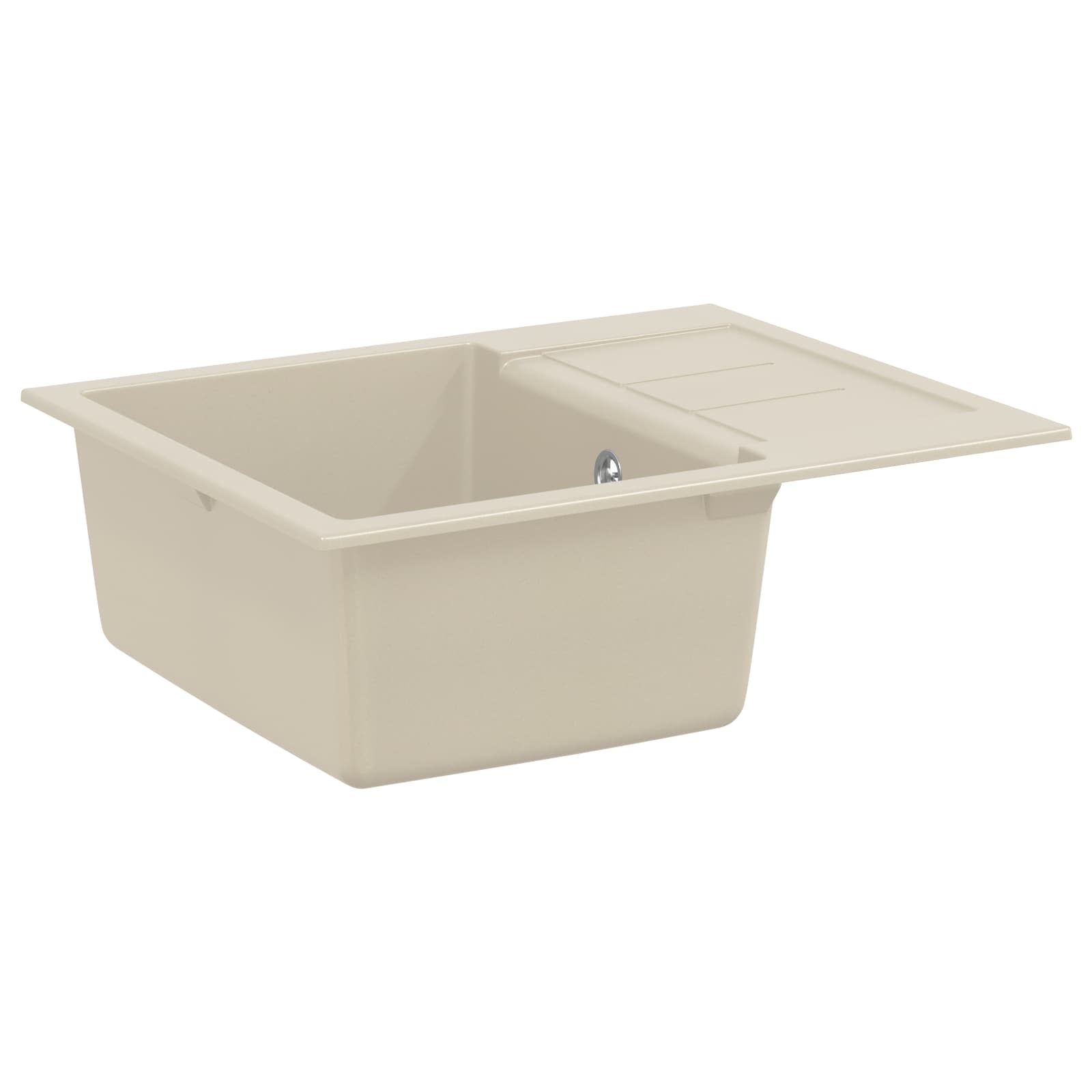 Lavabo Beige 620 x 500 mm 80% Cuarzo y 20% Resina vidaXL | Leroy Merlin