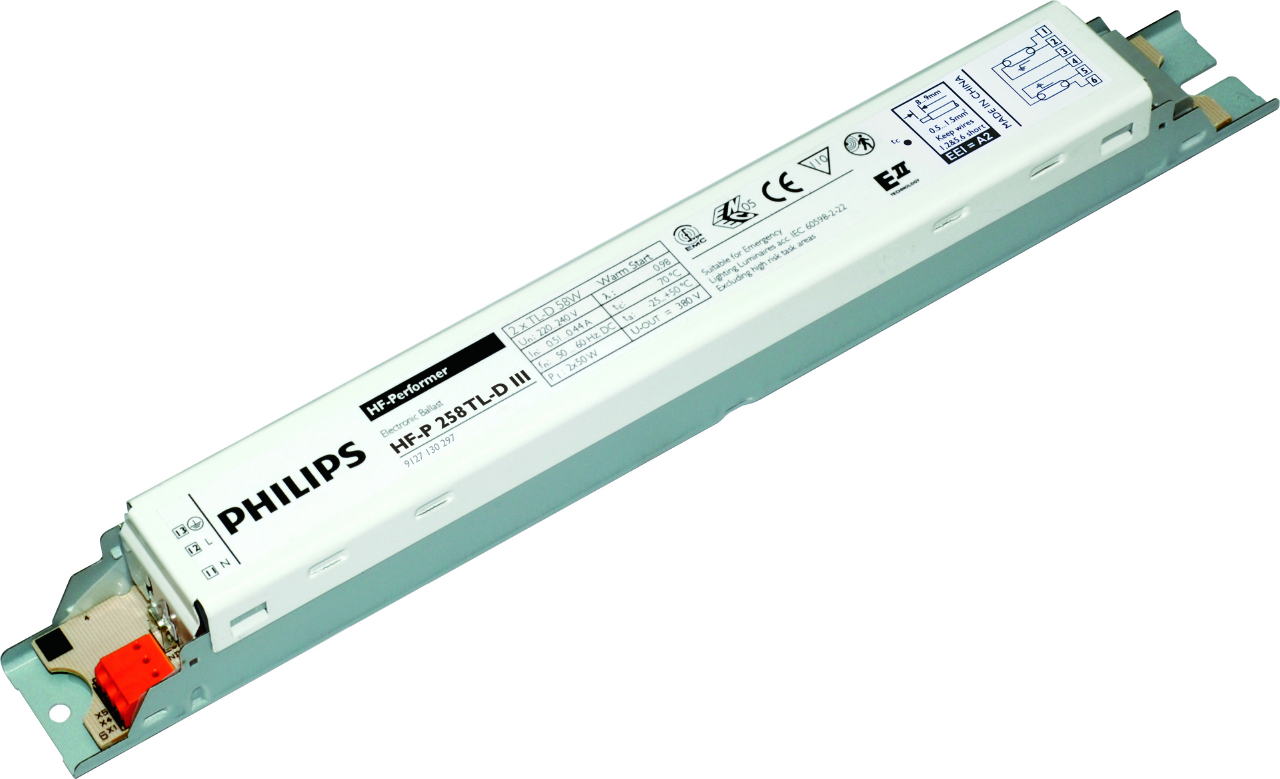 Ballast électronique - philips hf - p - 2 x 58w - tl-d iii - 220 à 240 volts - philips 911725 ...