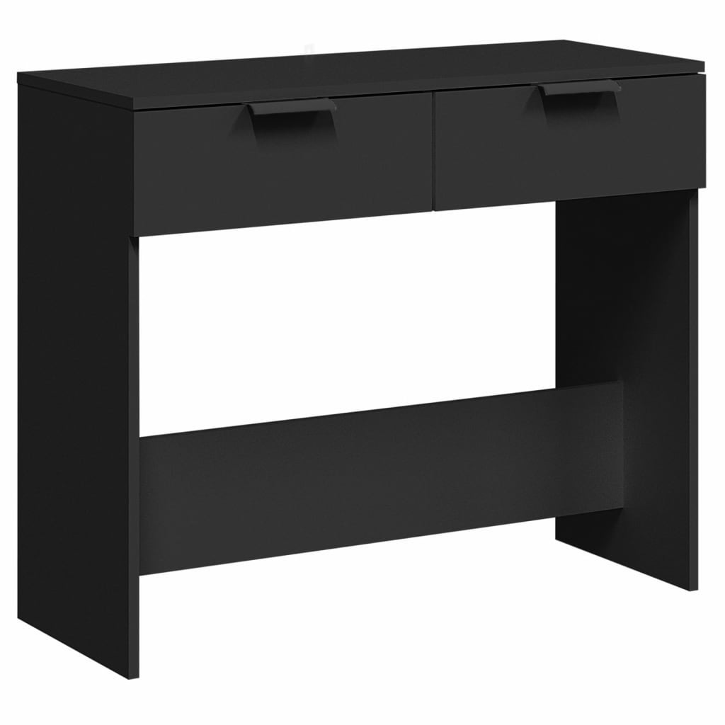 Table console noir 90x36x75 bois d'ingénierie | Leroy Merlin