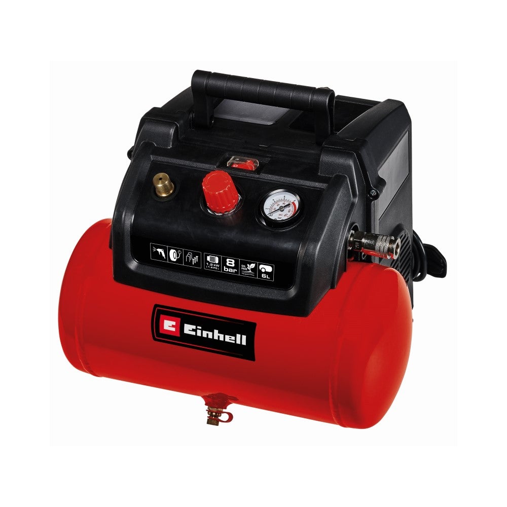 Compressore TC-AC 190/6/8 OF - serbatoio 6L - fino a 8 bar | Leroy Merlin