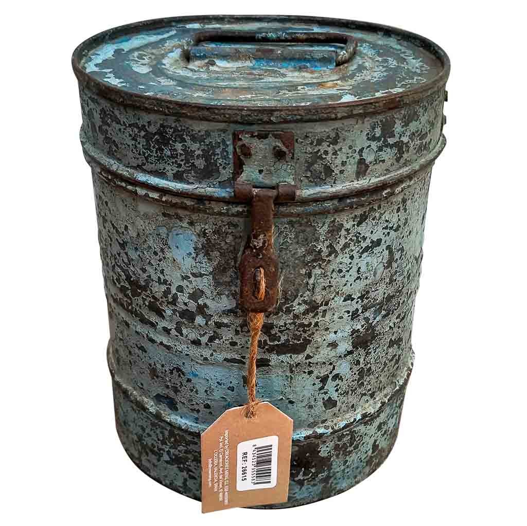 Bidón de metal azul 20x20x24 | Leroy Merlin