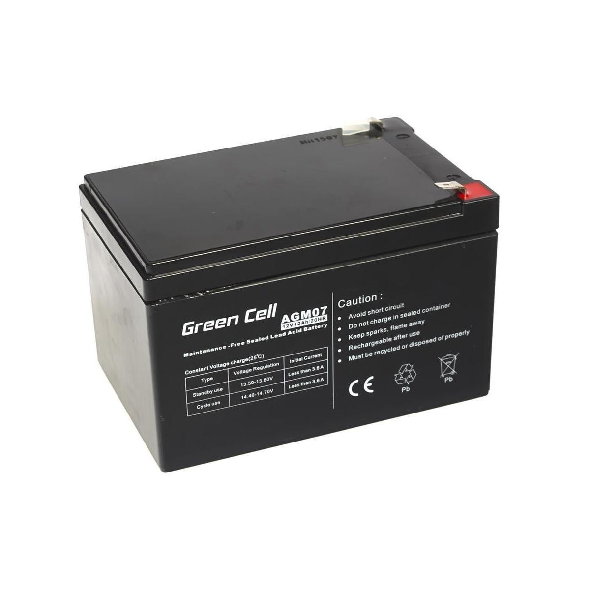 AGM Battery 12V 12Ah - Batterie - 12.000 mAh | Leroy Merlin