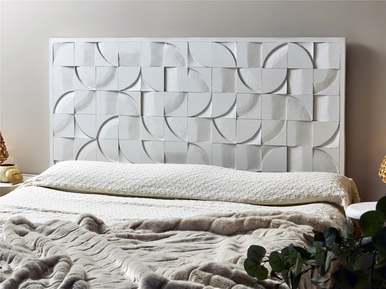 Tête de lit blanche 160x80x4cm | Leroy Merlin