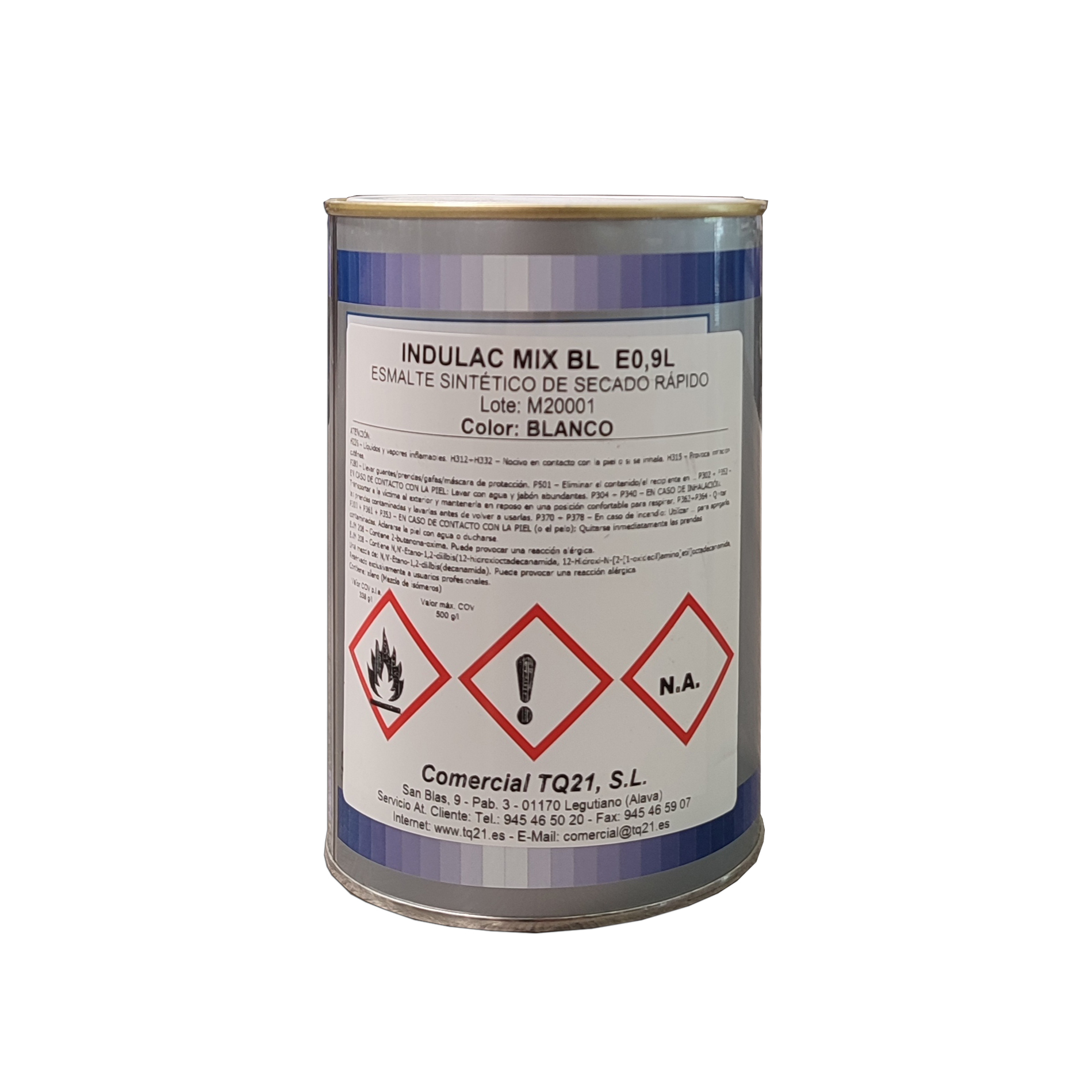 ESMALTE BRILLANTE SECADO RAPIDO RAL 1 LT - RAL 1013 Blanco perla ...