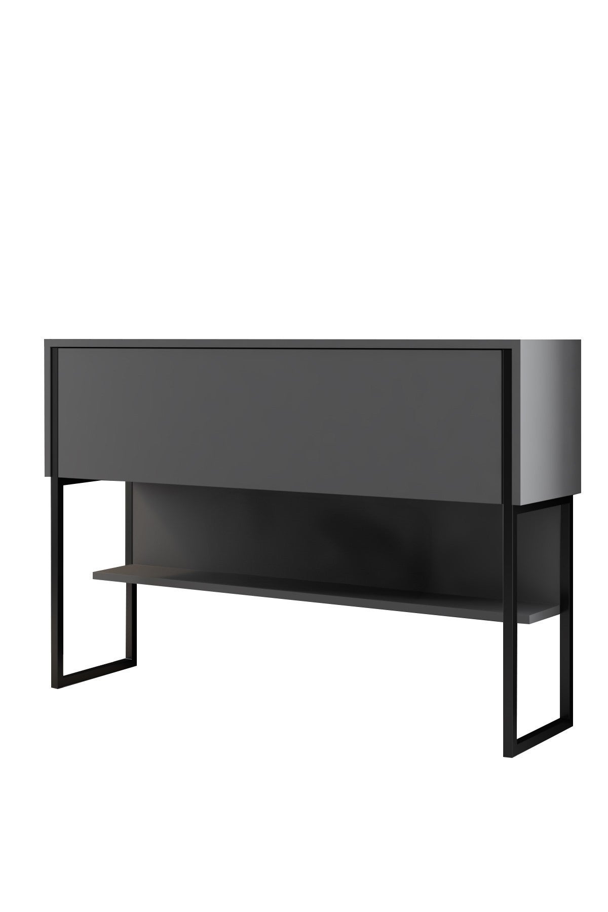 Commode en bois "Luxe" - 120 x 30 x 80 cm - NoirAnthracite | Leroy Merlin