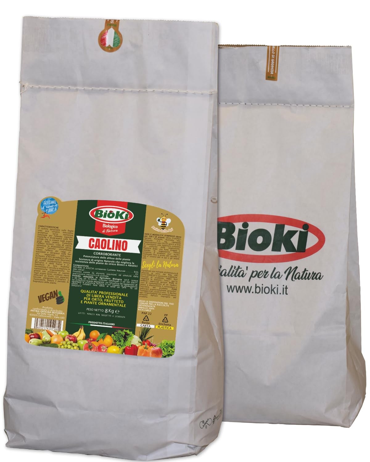 Caolino Naturale per Agricoltura Biologica, busta da 8 kg | Leroy Merlin