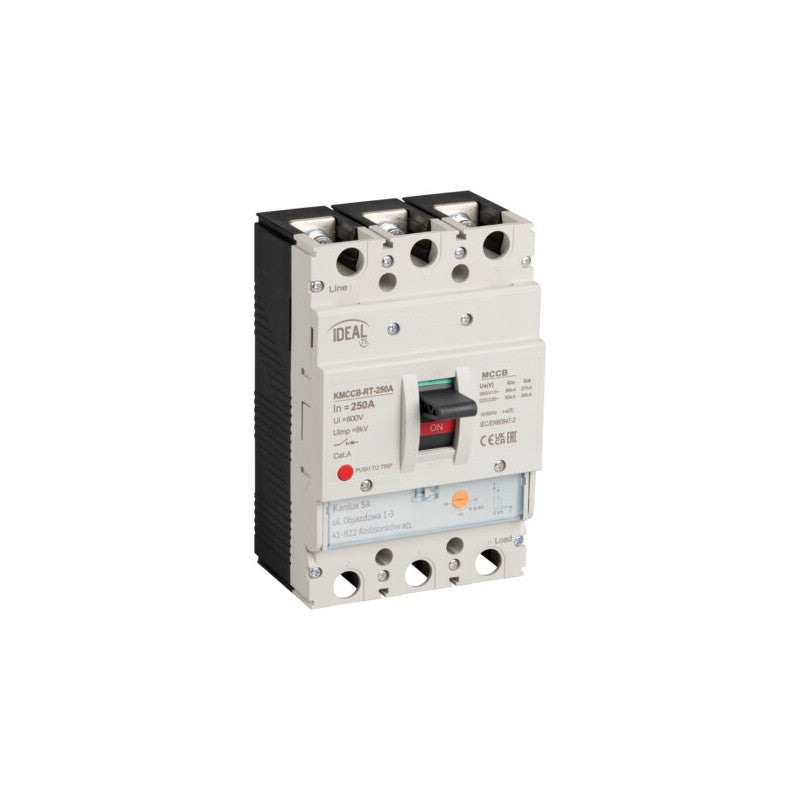 Disjoncteur compact MCCB KMCCB - 250A, IP20, 50Hz, 800V, 380/415V ...