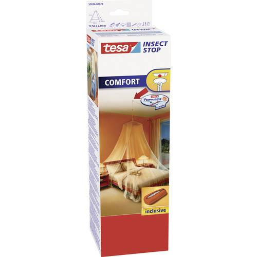 Moustiquaire tesa 55836-00020-00 (l x H) 2500 mm x 12500 mm blanc 1 pc ...