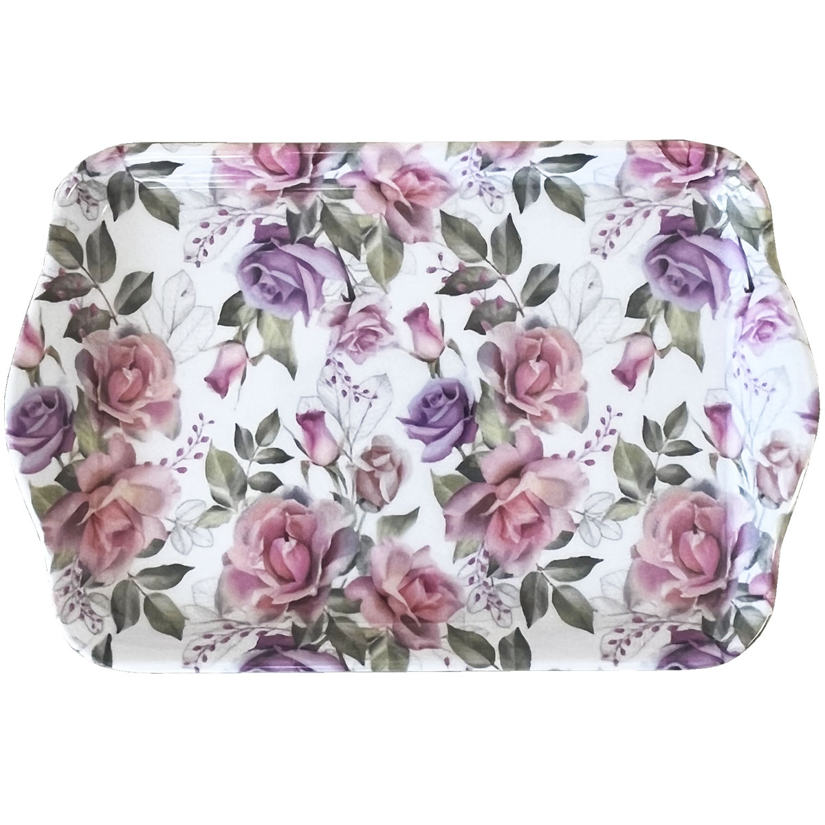 Mini plateau rectangulaire roses | Leroy Merlin