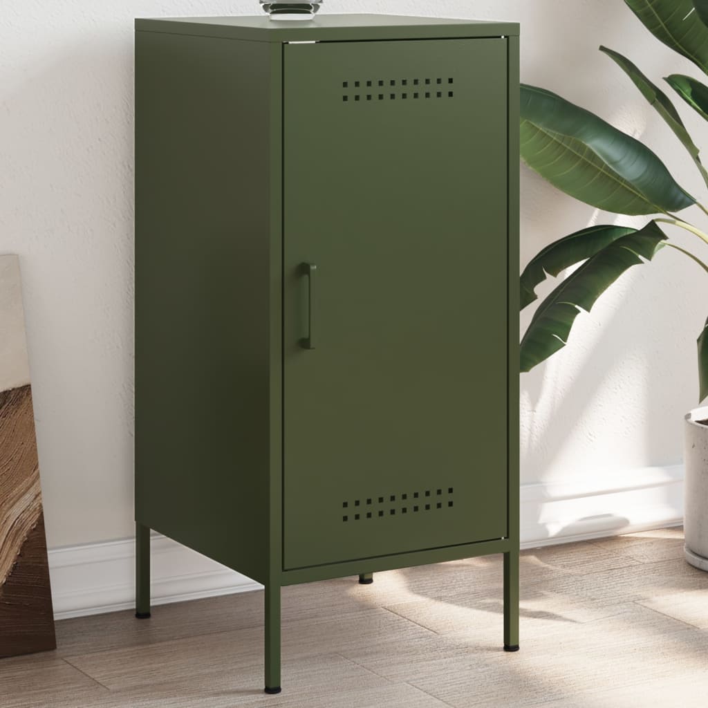 Buffet vert olive 36x39x79 cm acier laminé à froid | Leroy Merlin