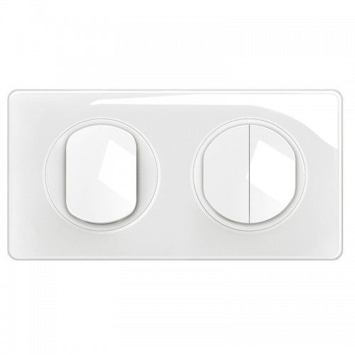 Triple interrupteur deux postes Blanc Legrand NC4753 | Leroy Merlin