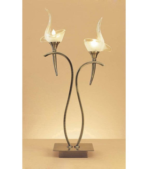 Lampe de Table Viena 2 Ampoules G9, laiton antique | Leroy Merlin