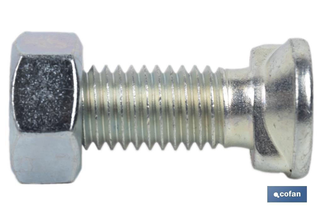 Tornillo dos prisioneros c-8.8 m-14x35 zincado caja 25 unid. | Leroy Merlin