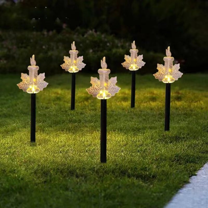 Patio Césped Terraza Pasarela Decoración Luces LED, Luz Cálida, Velas ...