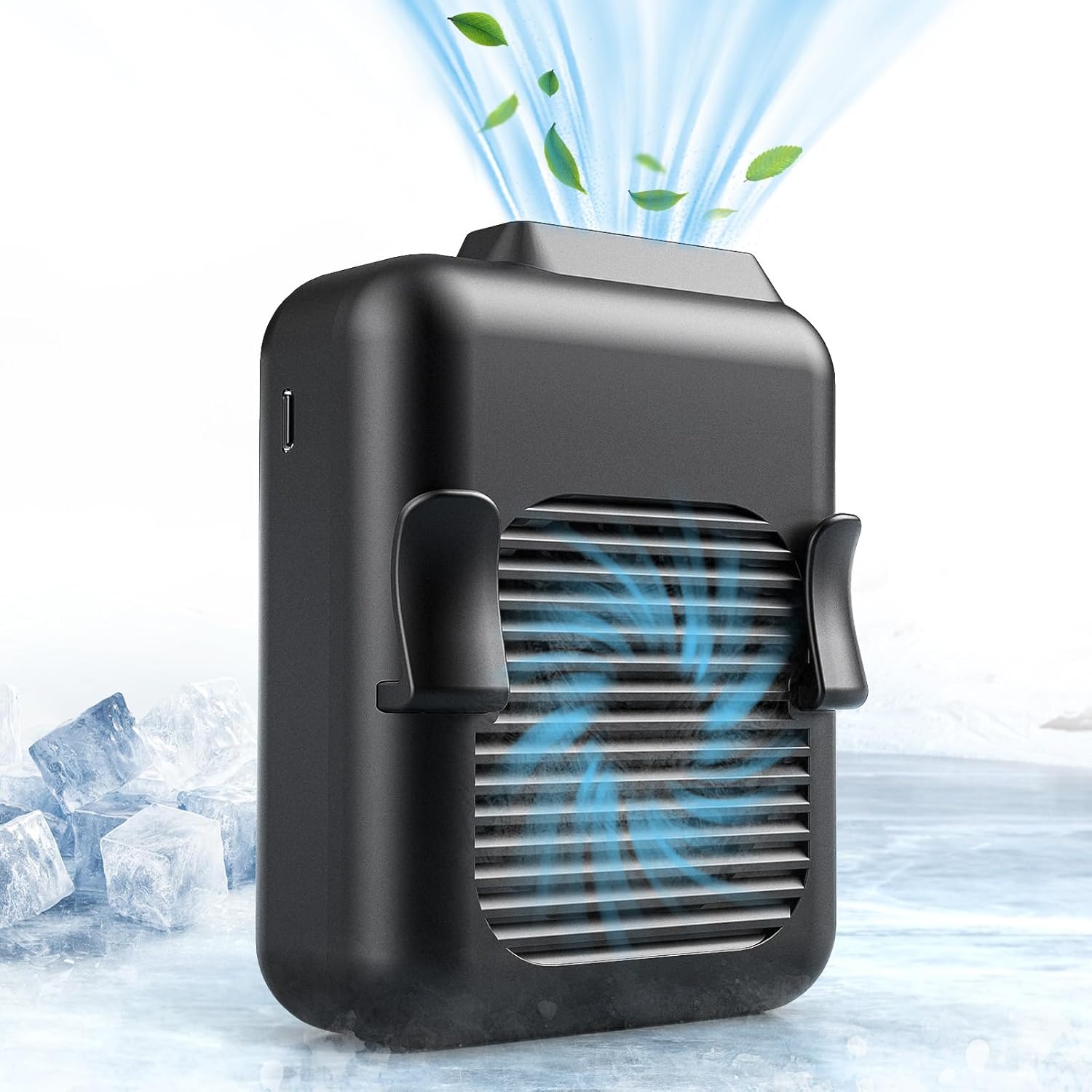 Portable Rechargeable Personal Fan, Powerful Airflow, 23 Hours Working ...