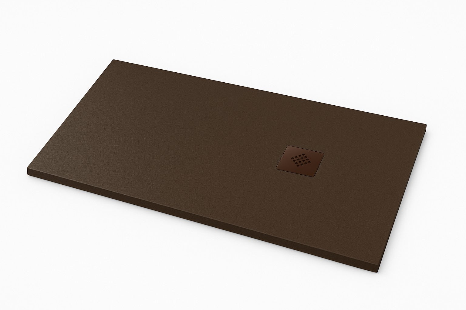 Plato de ducha Ardesia extraplano 80X100 cm color Marrón chocolate RAL ...