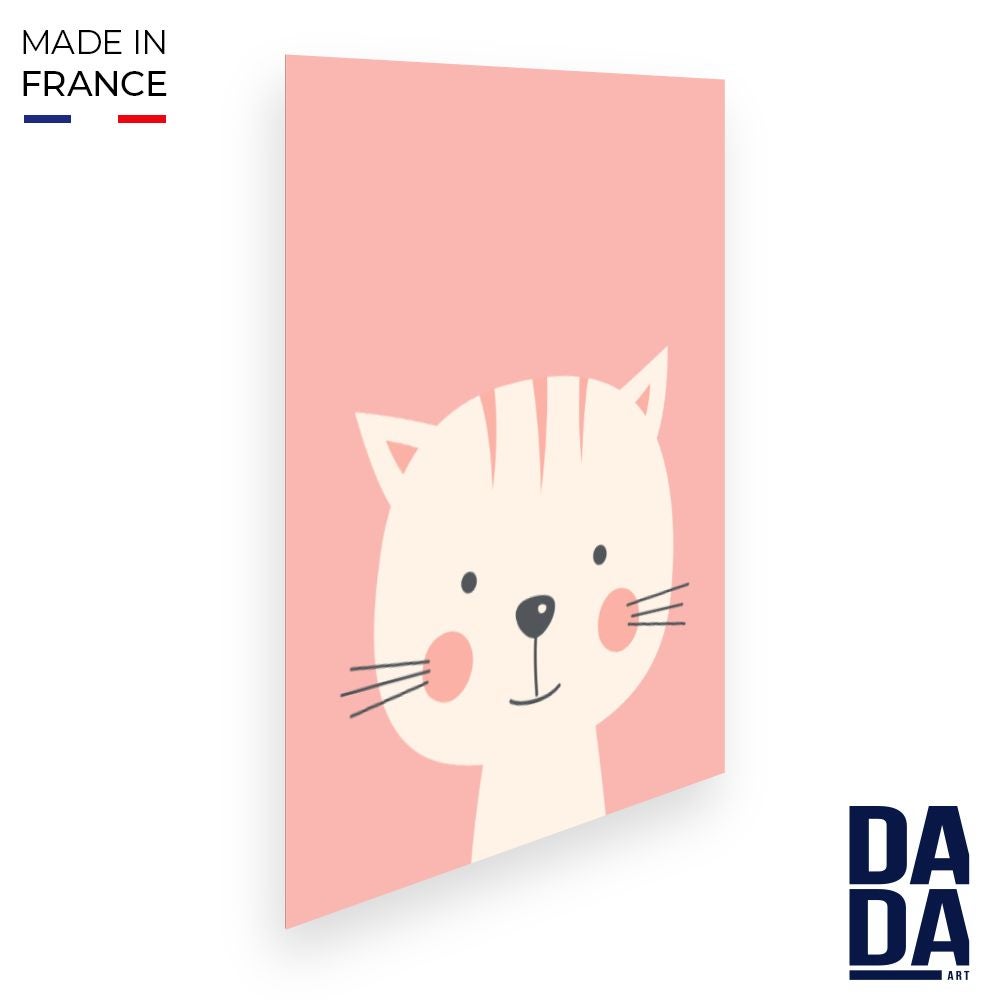 Affiche Chat mignon / 60x80cm / Fabriqué en France / DADA ART | Leroy ...