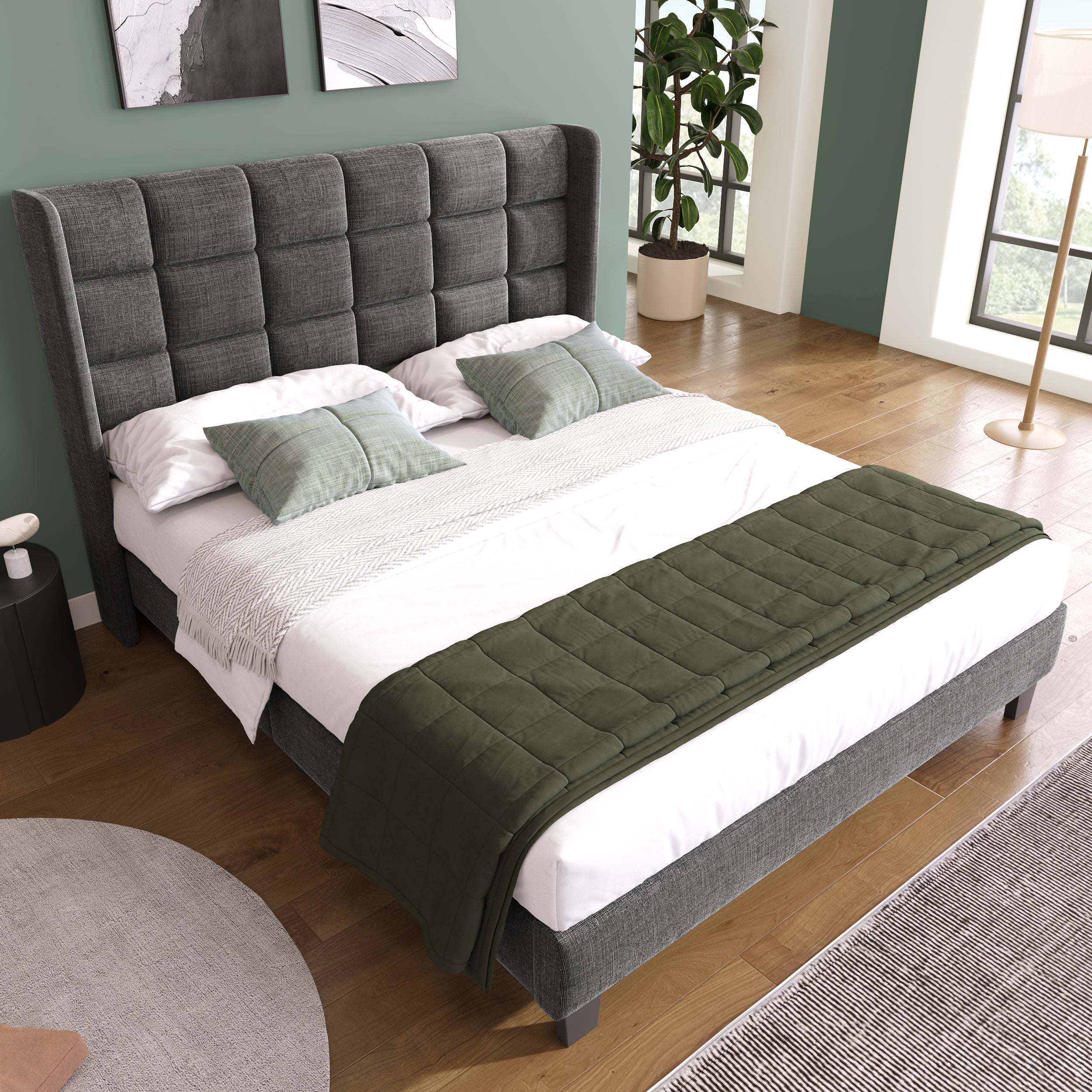 Cama Adulto Doble 140x200 cm - Diseño Moderno - Somier de Lamas ...