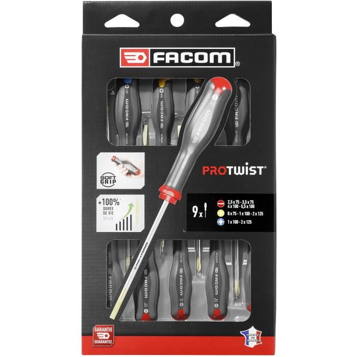 FACOM COFFRET DE 9 TOURNEVIS PROTWIST | Leroy Merlin