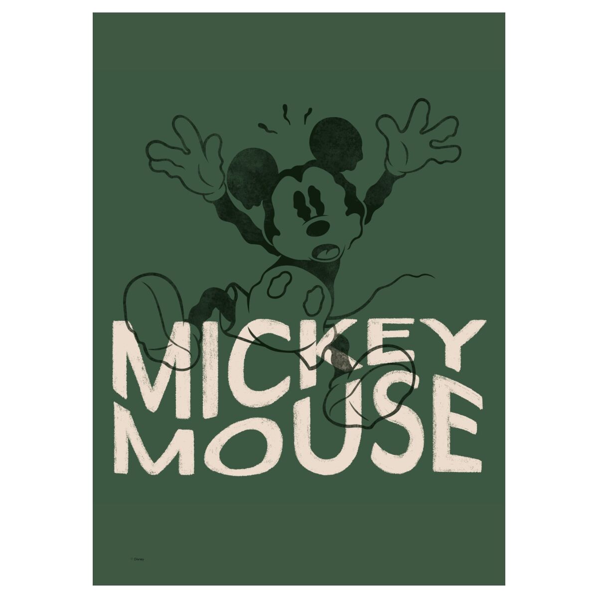Póster - Disney - Mickey Mouse Wavy Green 30 x 40 cm | Leroy Merlin