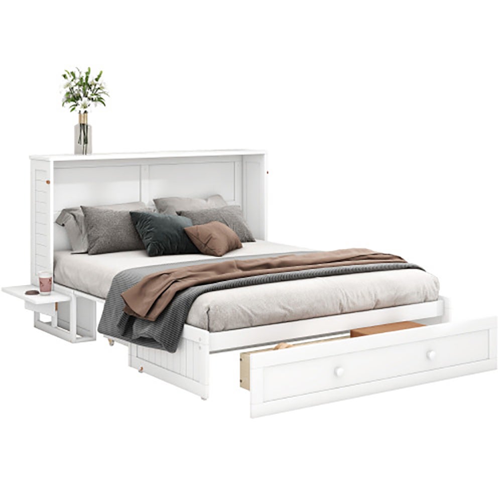 Lit adulte Lit 140x200 cm lits plateforme convertibles Lit escamotable ...