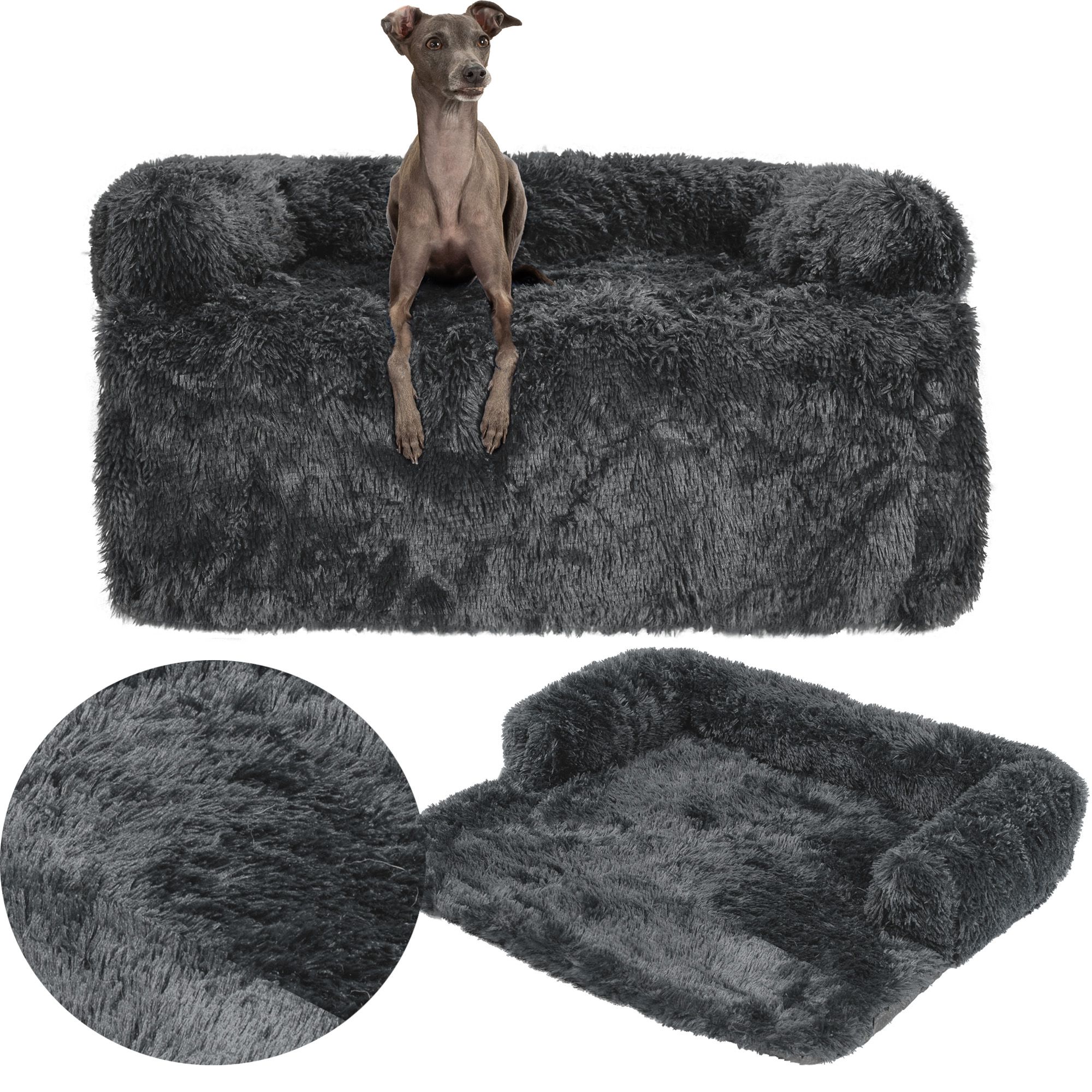 Lit Pour Animaux Tutumi, PuppyJoy Pj-025 M Grey - 90x90x16cm | Leroy Merlin