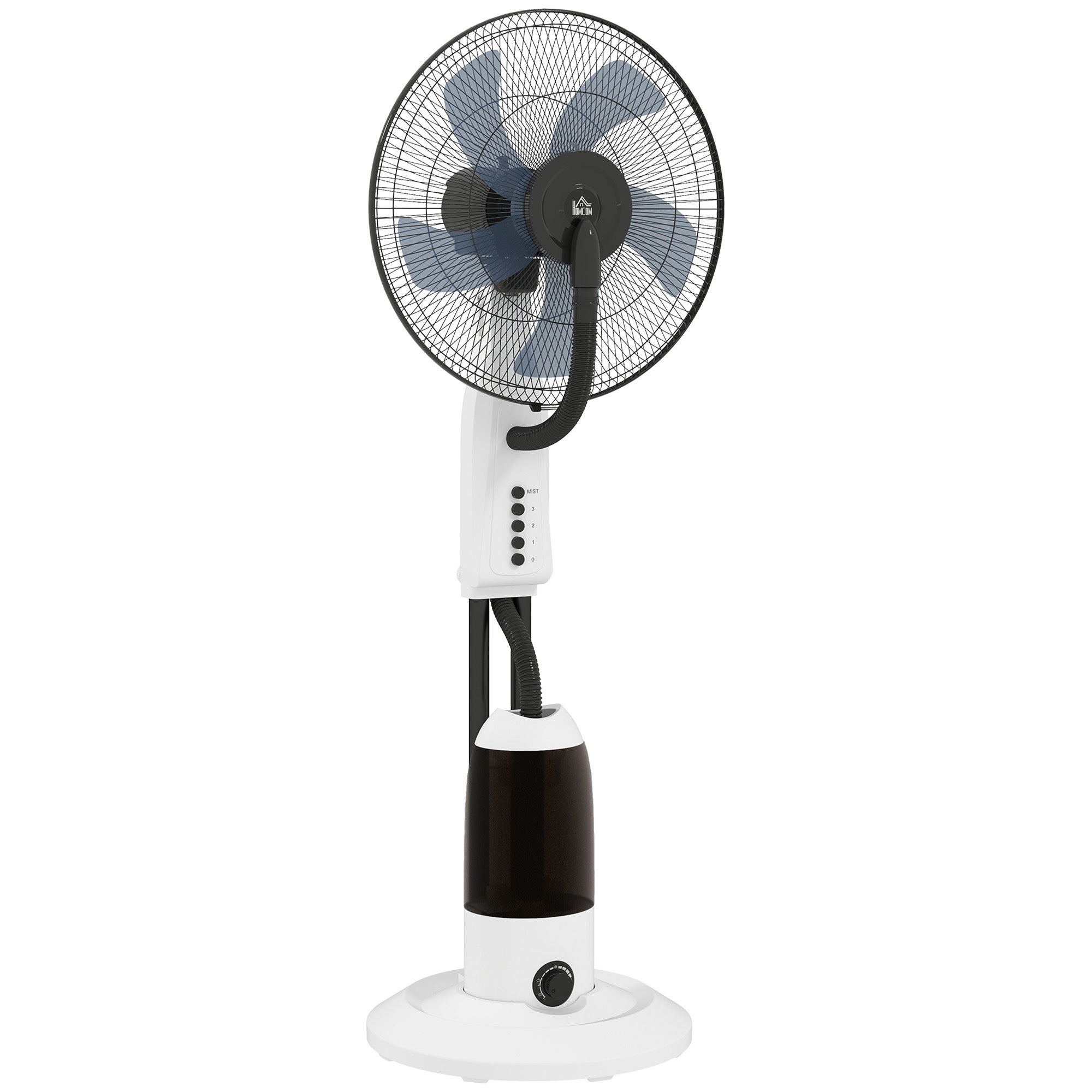 Ventilateur brumisateur 90 W 120 cm avec oscillation à 70°. 3 vitesses ...