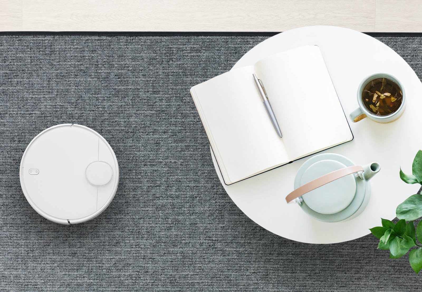 Alfombra Alto para zonas de estar, pelo bucle plano, azul claro, 80 x 500 | Leroy Merlin