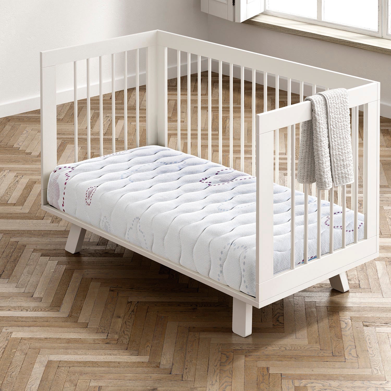 Colchón de cuna ergonómico 15cm PIKOLIN espuma viscoelástica HR de ...