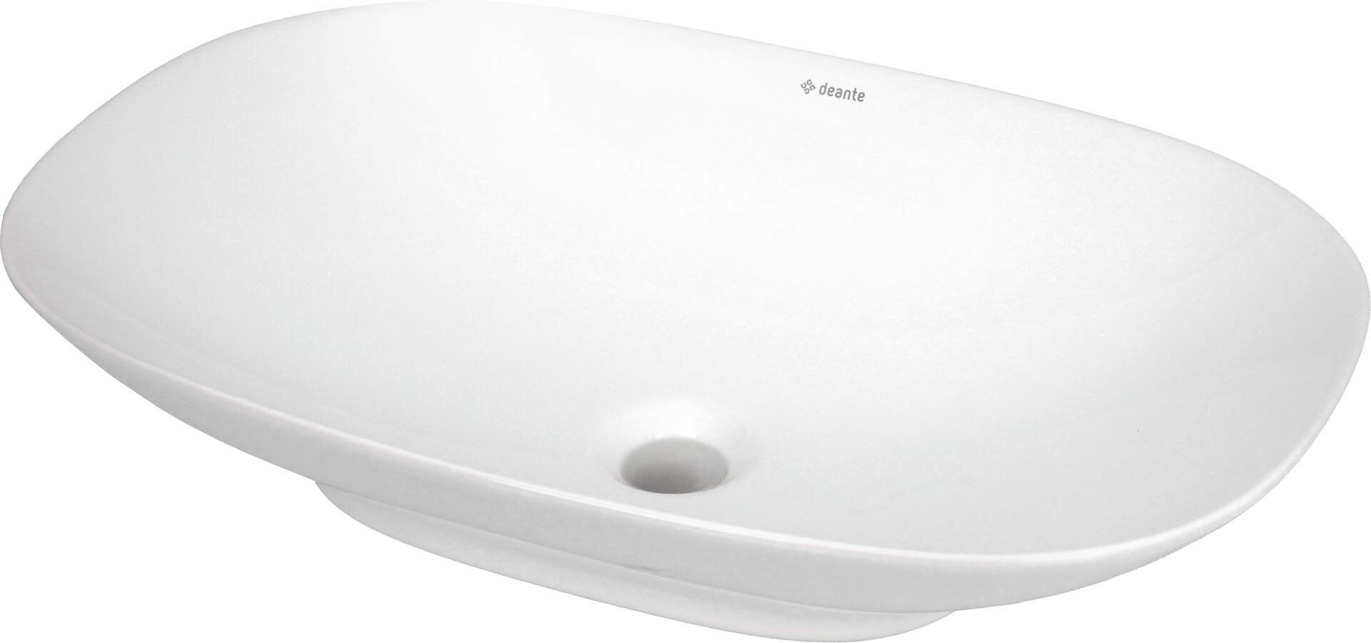 Lavabo sobre encimera cerámico moderno blanco 60x40 cm - Stapol | Leroy ...