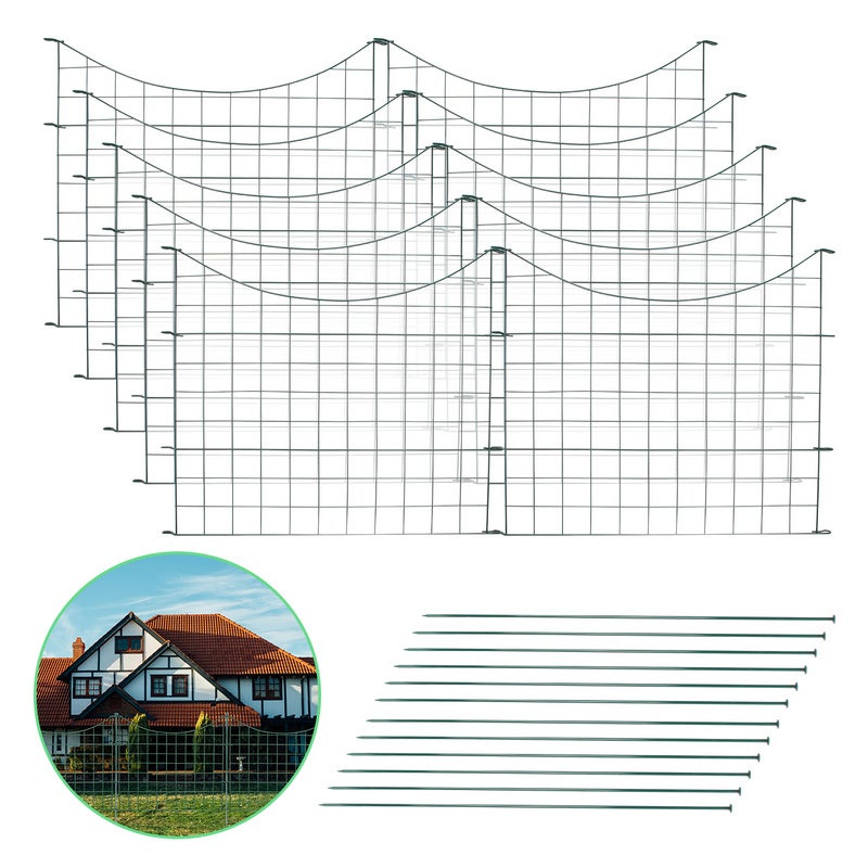 Valla de estanque, arco superior, valla de jardín, valla de recinto de ...