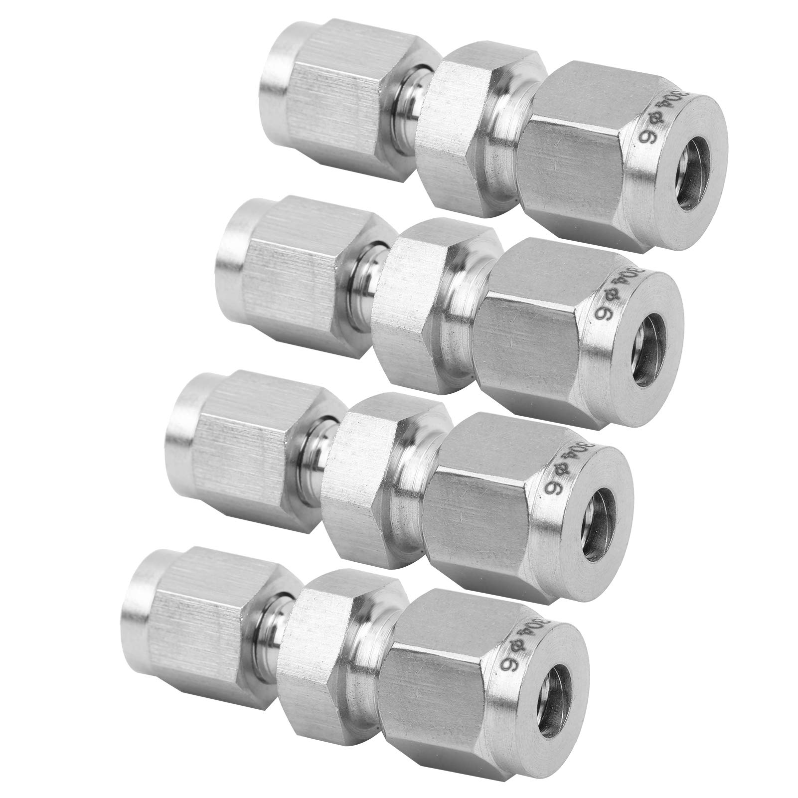 Adaptador de tubo de compresión de 4 piezas, unión reductora recta de ...