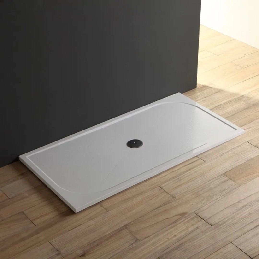 PLATEAU DE DOUCHE 70X160 EN MARBRE RECOMPOSÉ ULTRA MINCE | KLIO | Leroy ...