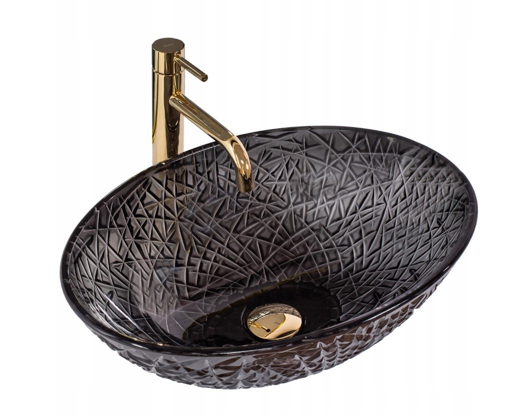 LAVABO DA APPOGGIO REA FROST BLACK | Leroy Merlin