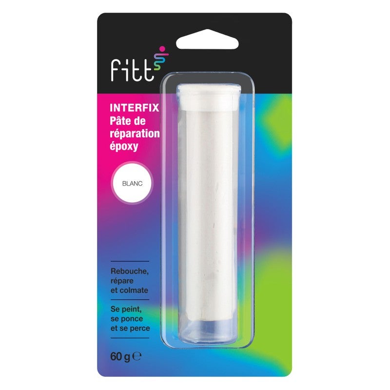 Pâte de réparation époxy blanche Interfix 60g - Fitt - Blanc | Leroy Merlin