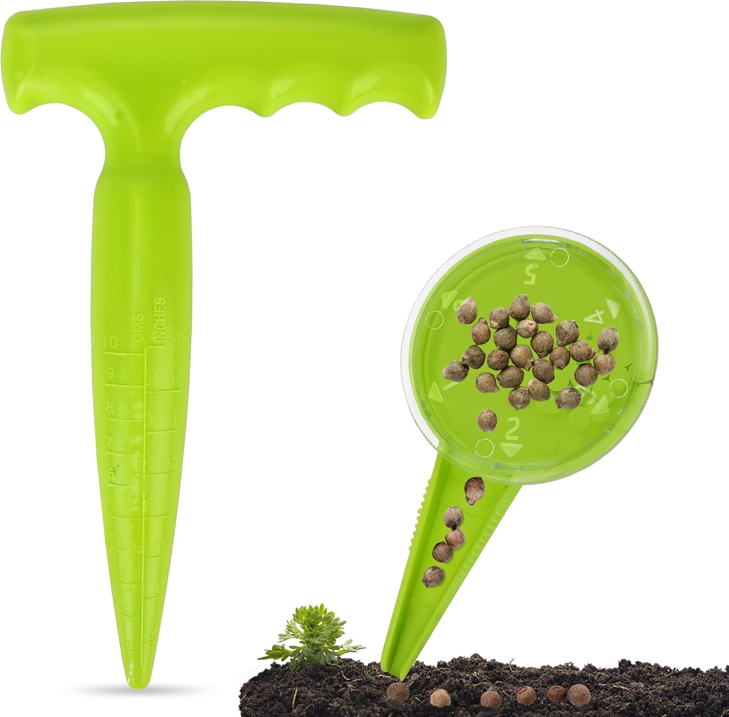 Semoir, semoir, semoir manuel, outil de jardinage avec fonction de ...