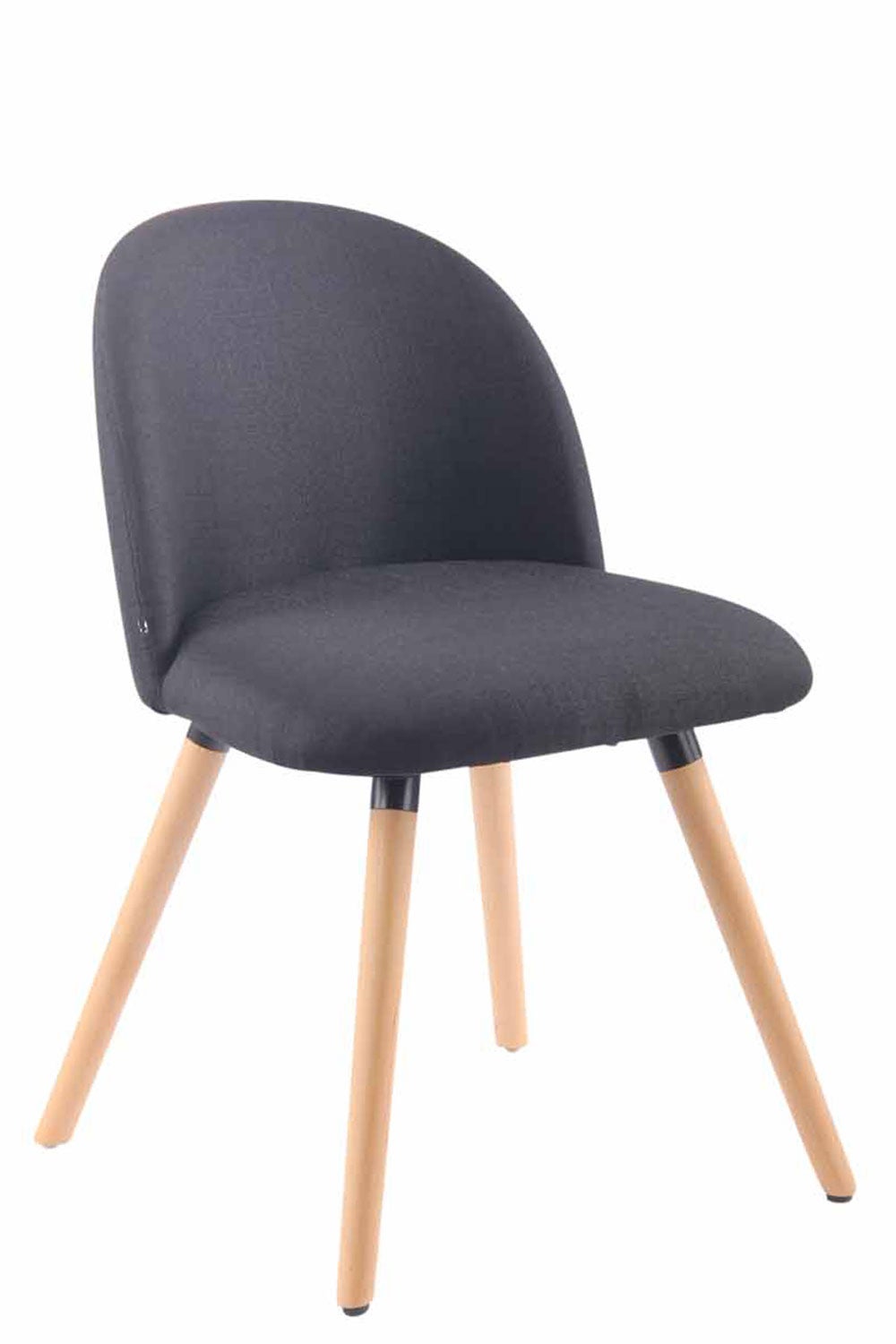 Silla de comedor Nelson tela natural negra | Leroy Merlin