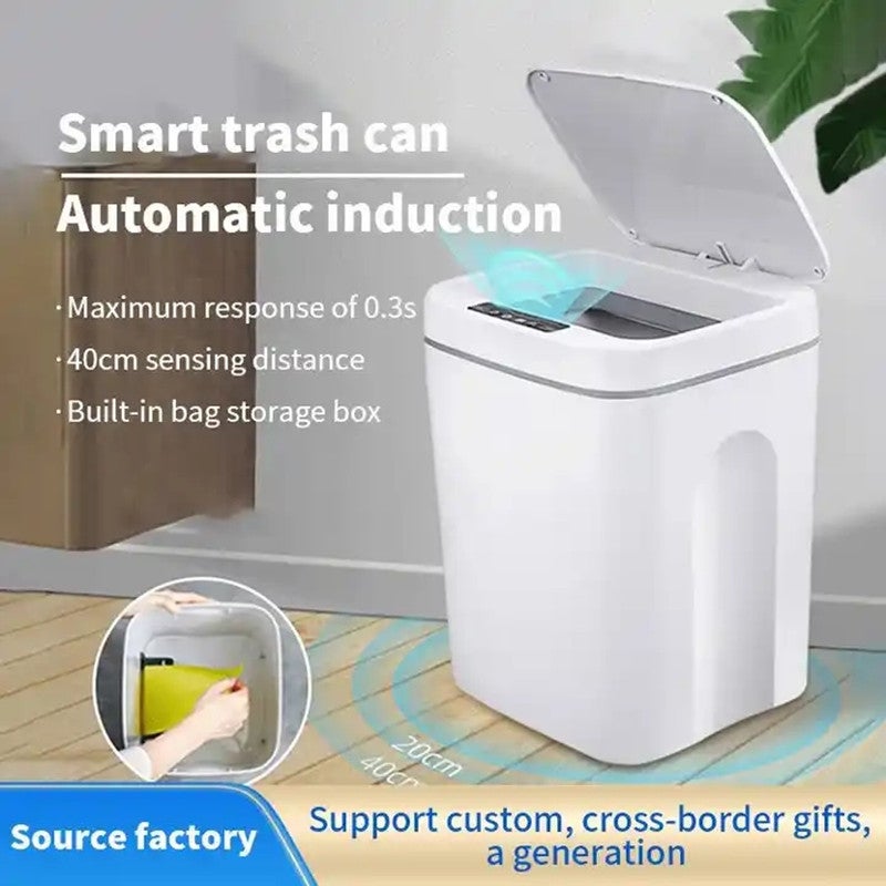 Bote de Basura con Sensor Automático 16L IPX5 Impermeable, Recargable ...