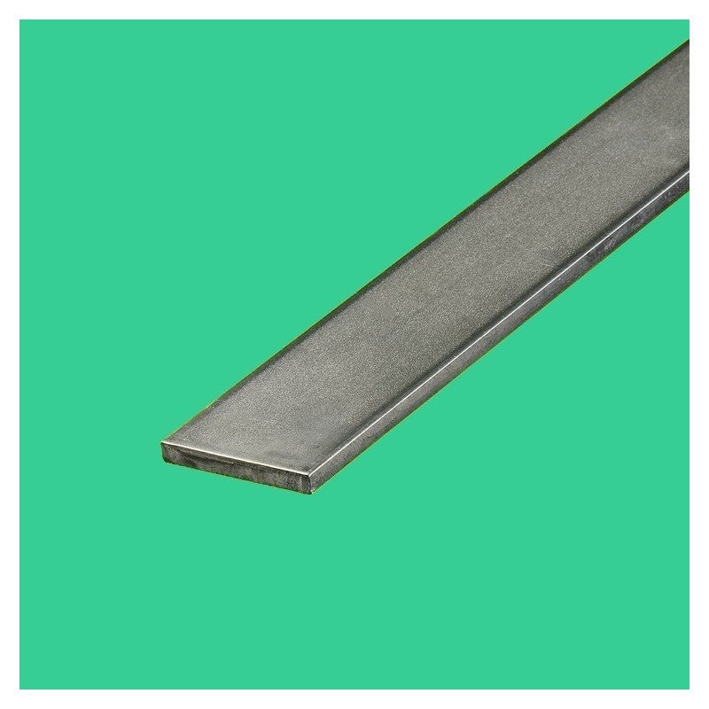 Fer plat inox 20 mm ep 5 mm, Longueur : 0.5 mètre | Bricoman