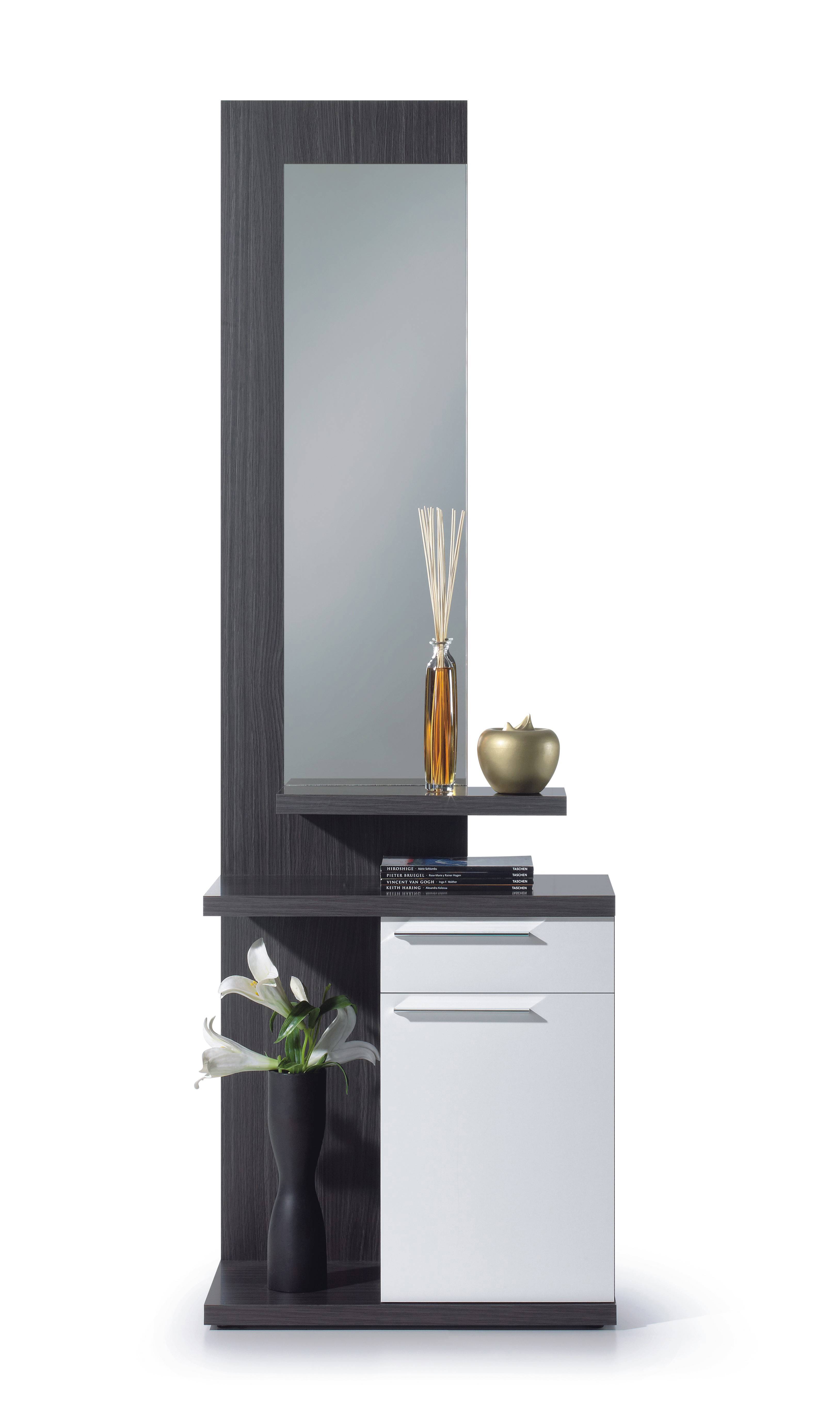 KIT ENTRADA KENDRA 61X29XH186 CM BLANCO/OSCURO | Leroy Merlin