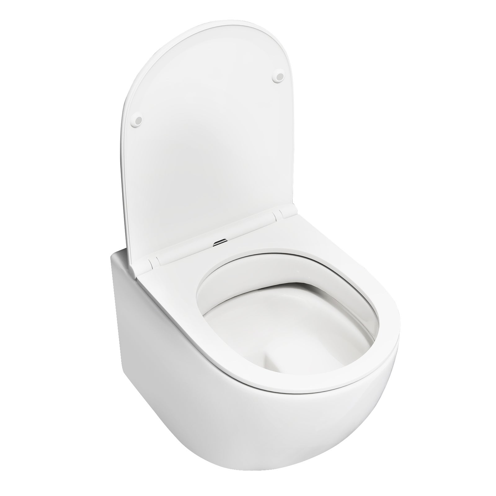 Inodoro de Pared Flotante, Retrete de Cerámica con Asiento de Cierre ...