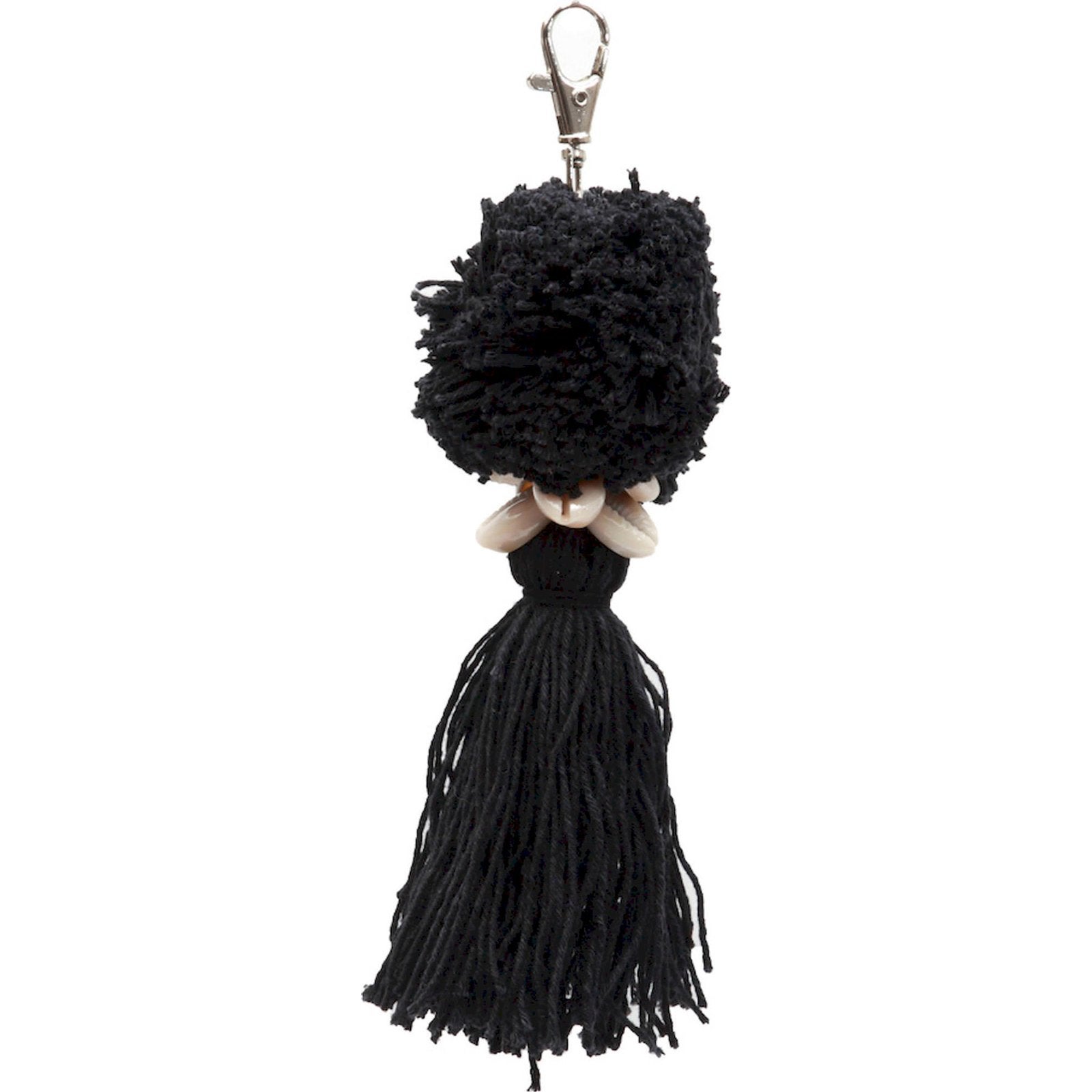 Porte-clés Pompon Noir Élégant 4 x 4 x 15 cm Noir | Leroy Merlin