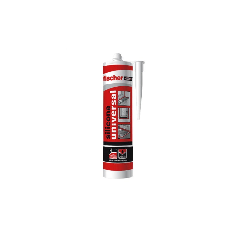 Silicona Universal FISCHER - Blanco Multiusos 280ml F98647 | Leroy Merlin