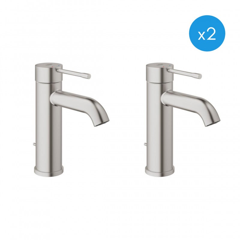 Grohe ESSENCE NEW - Lot de 2 Mitigeurs monocommande, 1/2" pour lavabo ...