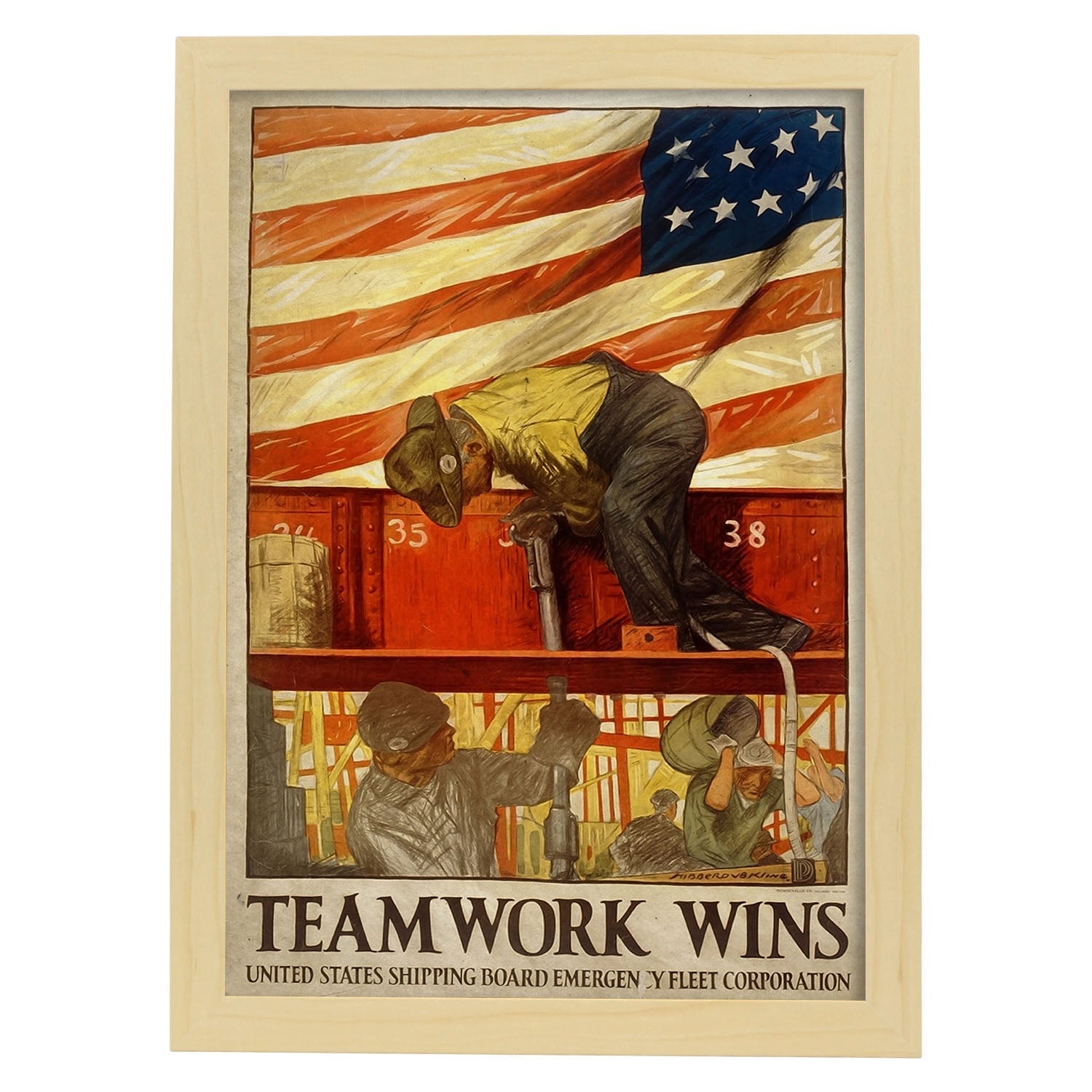 Affiche De L'affiche Vintage Usa. Avec Des Images Publicitaires Vintage ...