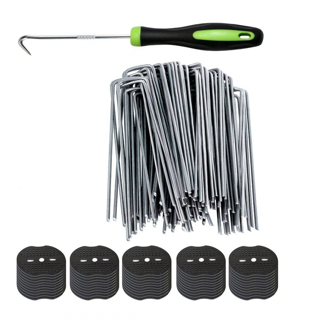 50 picchetti da giardino con 50 rondelle - Picchetti di fissaggio in ...