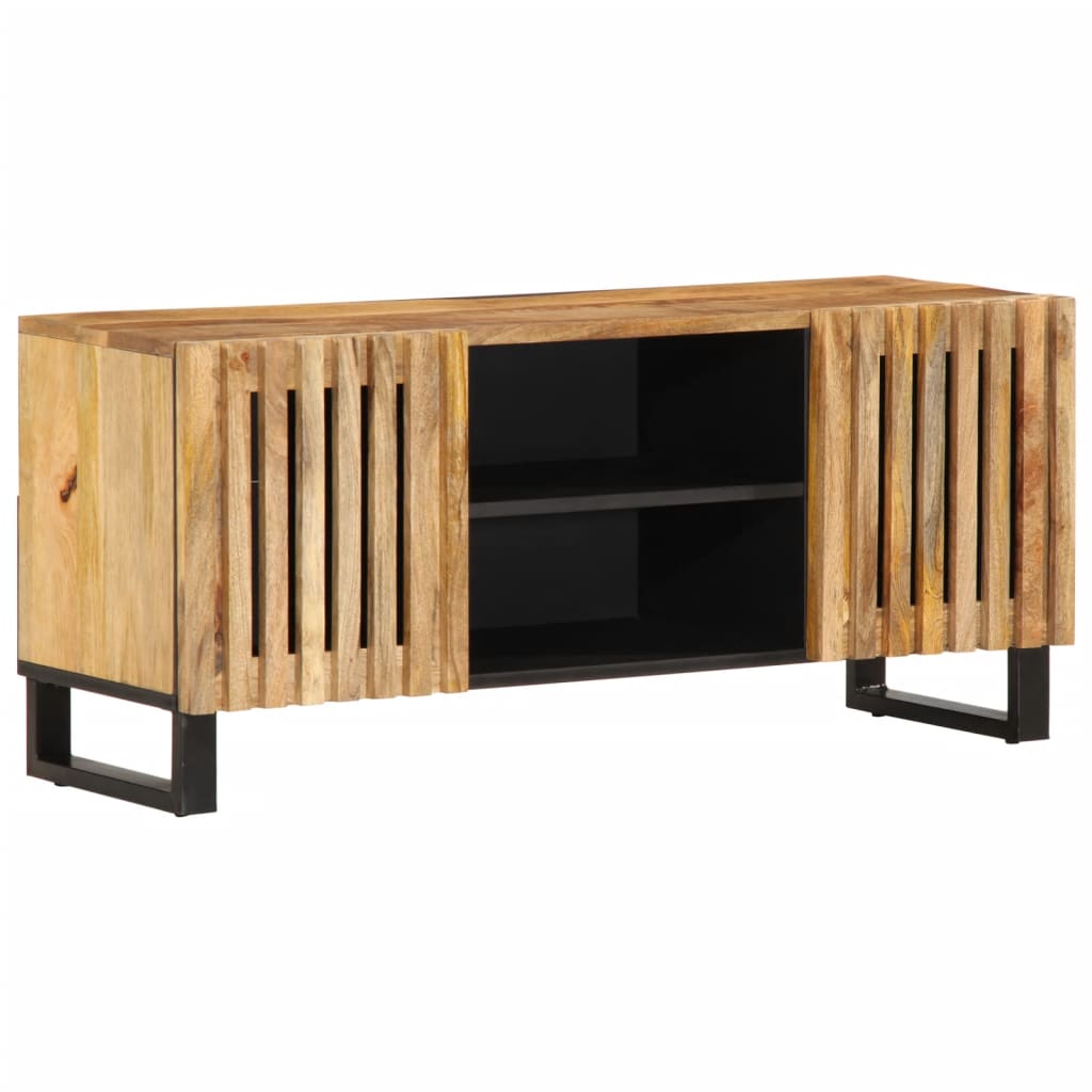 Maison Exclusive - Mueble de TV madera maciza de mango rugosa 105x34x46 ...